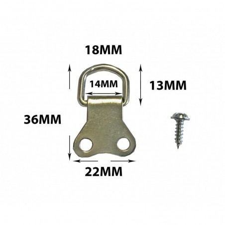 Heavy Duty Classic Double D Ring | Picture Hanging Company UK