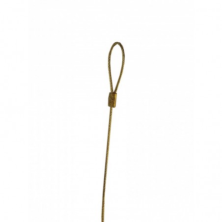 Brass Gold Steel Cable & Zipper Hook | Picture Hanging Company UK