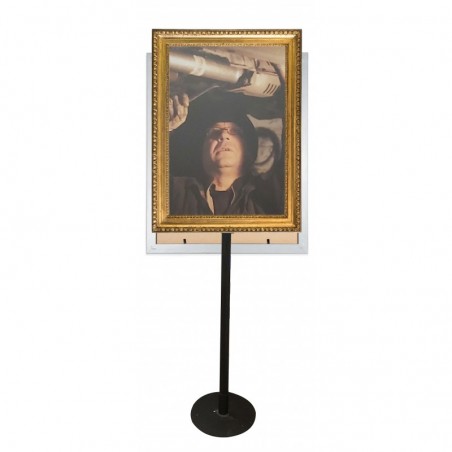 Window Display Signage Stand | Picture Hanging Company UK