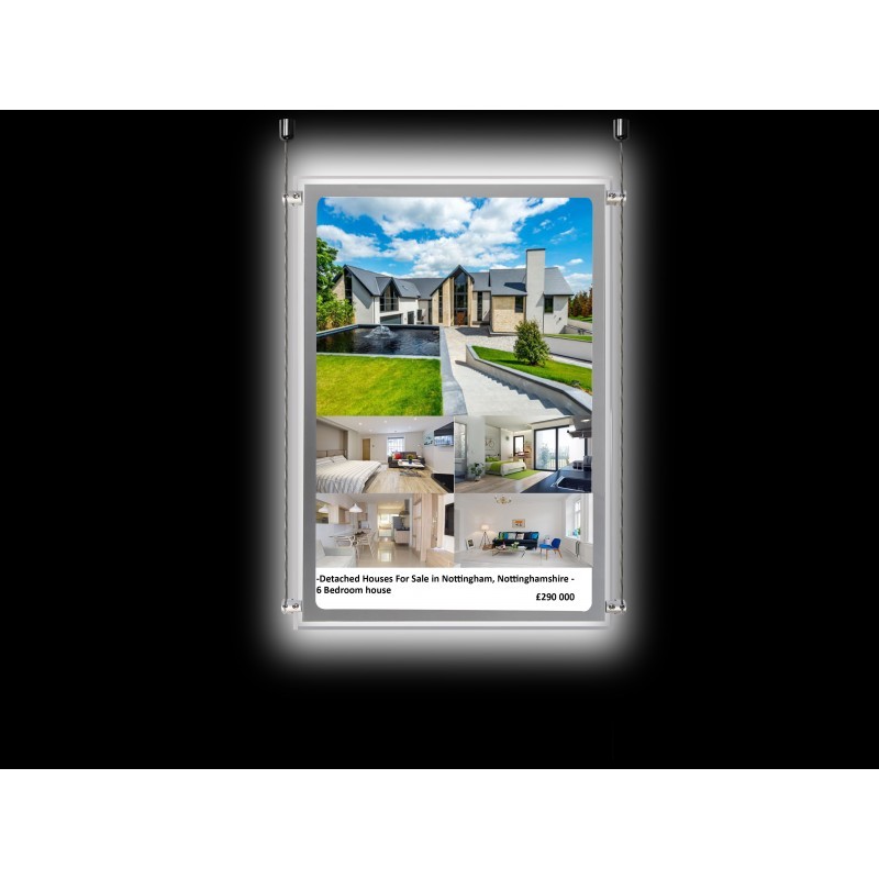 A2 LED Display Pocket Ceiling Kit | Picture Hanging Company UK