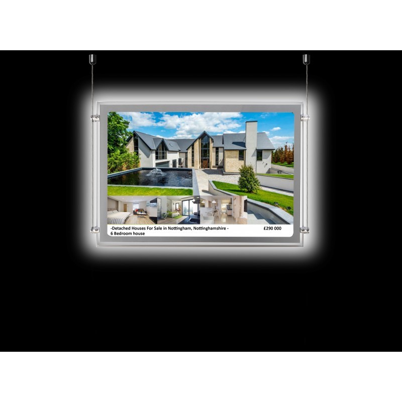 A2 LED Display Pocket Ceiling Kit | Picture Hanging Company UK