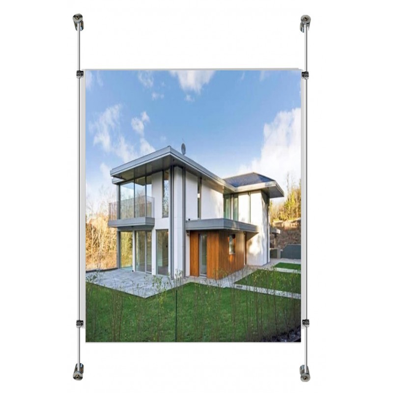 A0 Wall To Wall Rod Display | Picture Hanging Company UK