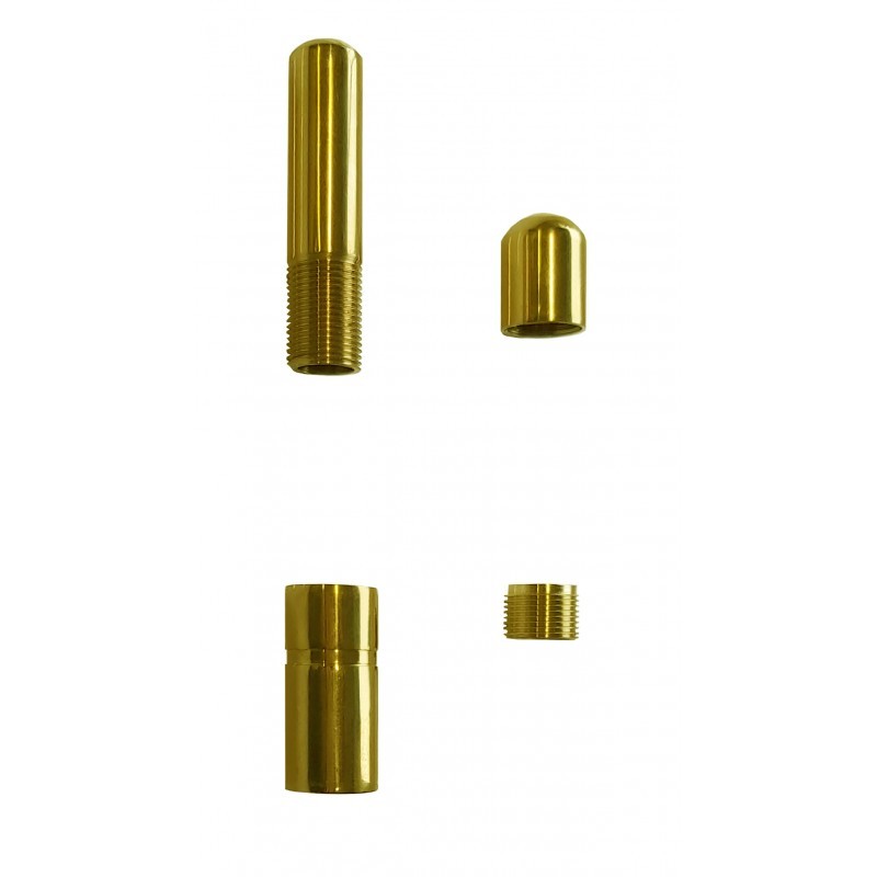 Ceiling to Floor Cable BRASS Gold Fixings | Picture Hanging Company UK