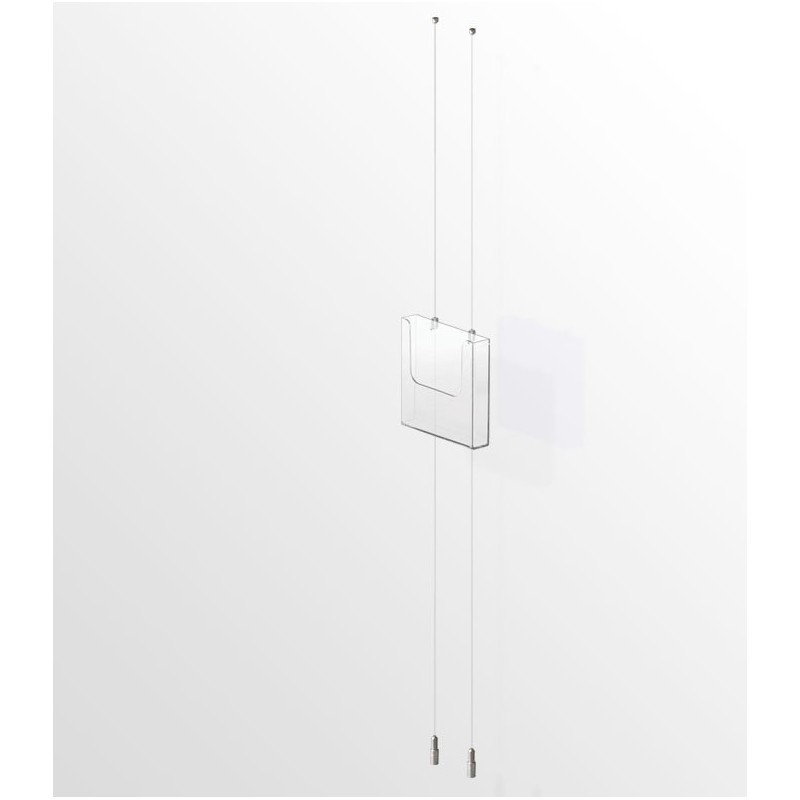 Leaflet Holder Ceiling to Floor Hanging Cable display kit (A4 ...