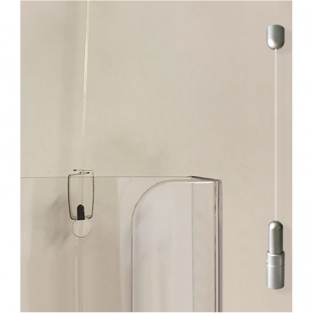 Leaflet Holder Ceiling to Floor Hanging Cable display kit (A4 ...