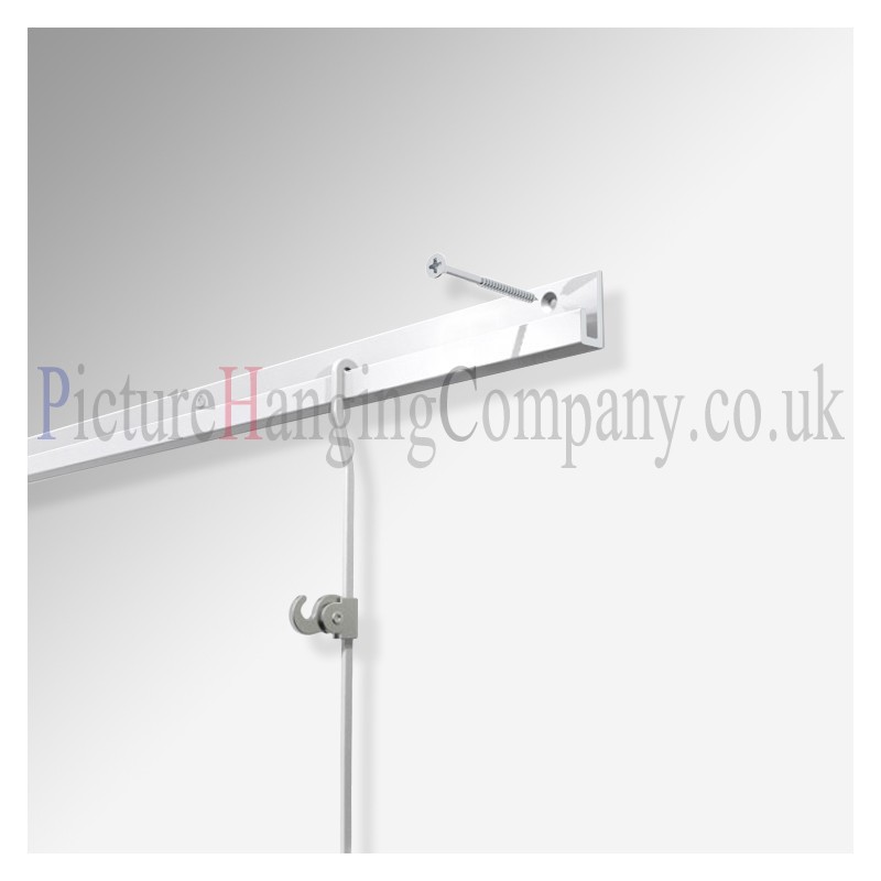 2 Meter - J Rail | Hanging Rod Kit | Picture Hanging Co. UK
