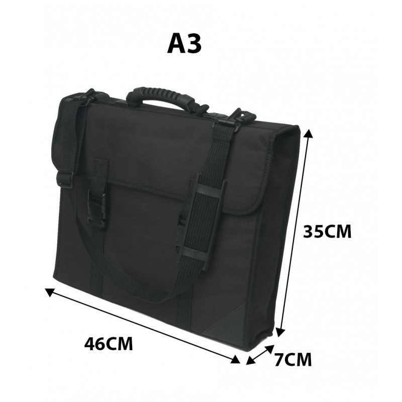 A0, A1, A2, A3 Art Carry Case / Bag - Black | PHC London