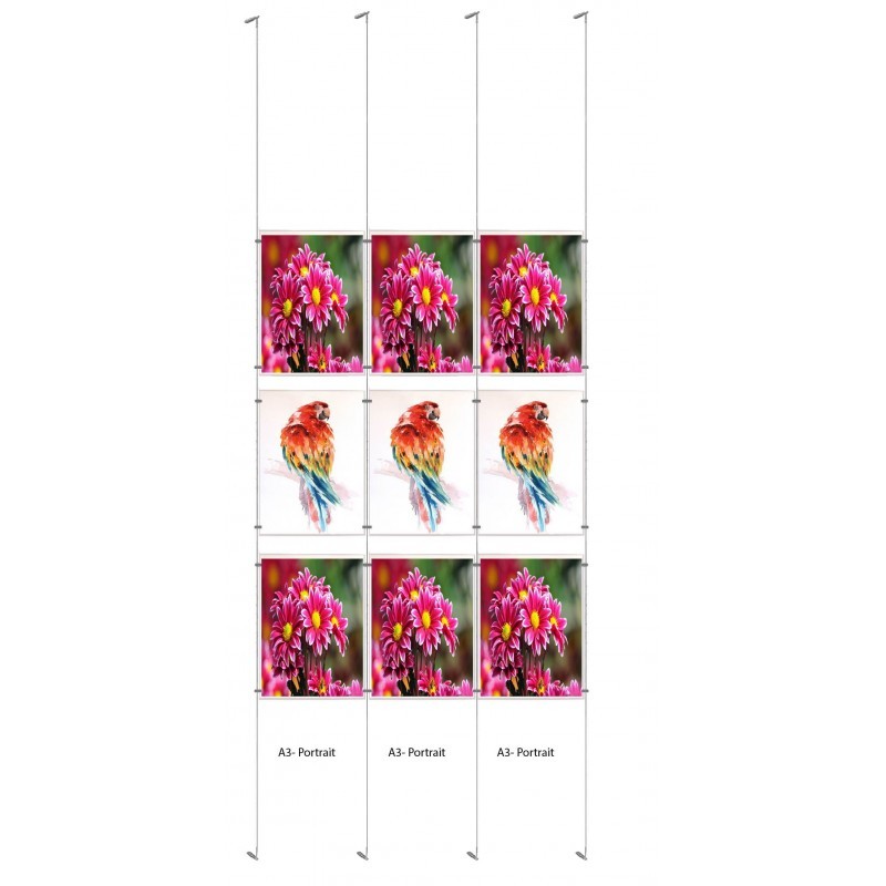 Cable Display Wall to Wall Multi Wire Kit A3 | PHC LONDON